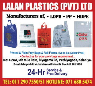 Polythene Manufacturing & Printing - Sri Lanka Telecom Rainbowpages