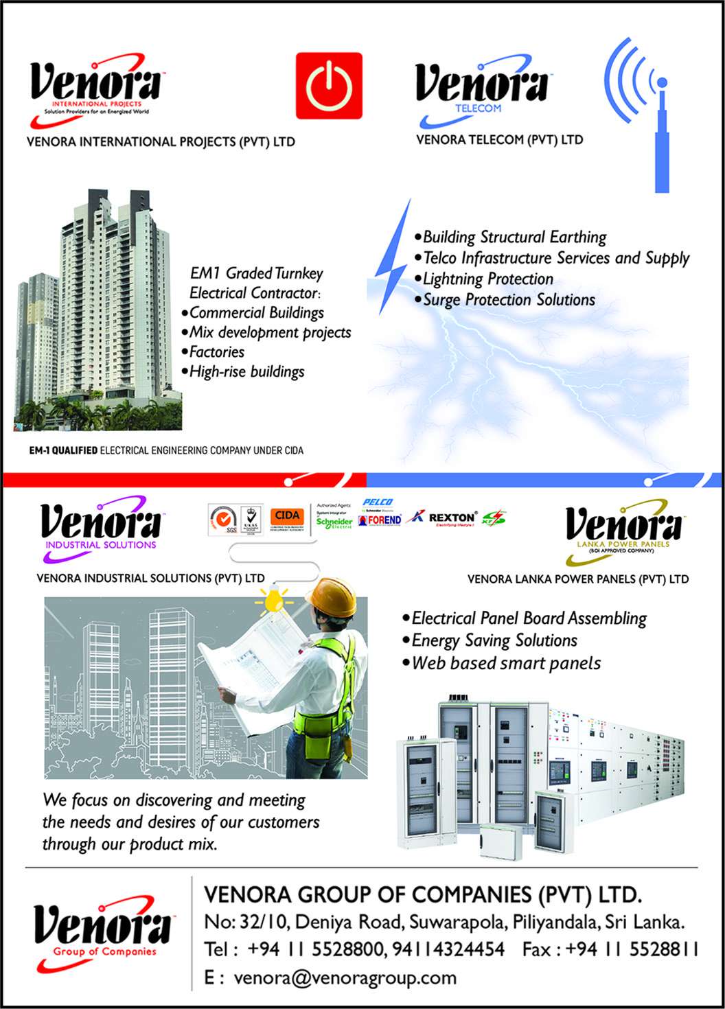 Venora International Projects (Pvt) Ltd - Sri Lanka Telecom Rainbowpages